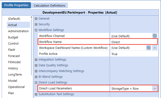 Direct Load Workflow Implementation